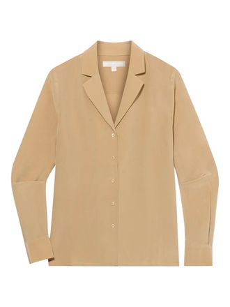 Brooks Brothers chemise en soie &agrave; manches longues - Tons neutres