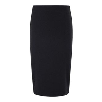 Elisabetta Franchi Rock aus Krepp mit Rei&szlig;verschluss - - Skirts - Damen - Schwarzk - S