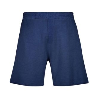 120% Lino Homme, Shorts, Bleu, Taille: M Shorts en lin et molleton