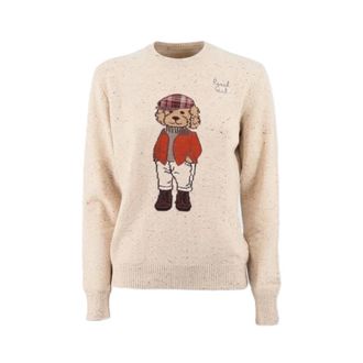 MC2 Saint Barth New Queen Donegal - Femme - Pulls - Beige - Taille: 38 FR