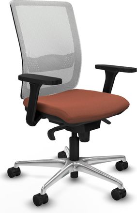 Piqueras y Crespo Haches Gepolsterter B&uuml;rostuhl mit 3D-Armlehnen, h&ouml;henverstellbare Lendenwirbelst&uuml;tze, ausgestattet mit Sincro 5 Positionen und injiziertem Schaumstoff