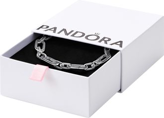 Pandora Timeless Behandelte Süßwasserzuchtperlen & Pavé Offener Ring aus Sterling Silber mit Zirkonia, Größe: 58, 193145C01-58