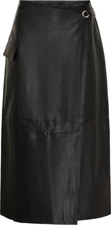 BTF-CPH Eleganter Wickelrock - - Skirts - Damen - Schwarzk - L