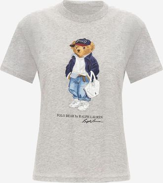 Polo Ralph Lauren T-shirt en coton avec imprim&eacute; Polo Bear