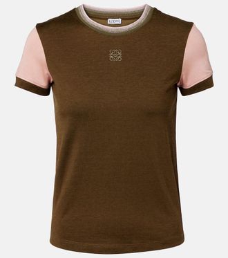 Loewe T-shirt en coton m&eacute;lang&eacute;