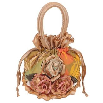 BESTONZON Sac Seau Soirée Femme Dentelle Kaki Sac à Main Bandoulière avec Fermeture à Cordon Mariage et Cocktail