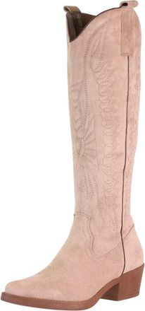 Elara Damen Stiefel Cowboy Boots Chunkyrayan F1225S Khaki Suede-40