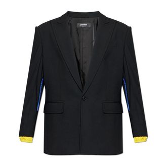 Dsquared2 Wollblazer mit einfachem R&uuml;ckenschlitz - - Jackets - Herren - Schwarzk - S