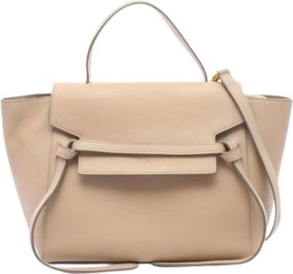 Celine Sac &agrave; main vintage en cuir Pre-owned - Femme - Pre-owned - Beige - Taille: ONE Size