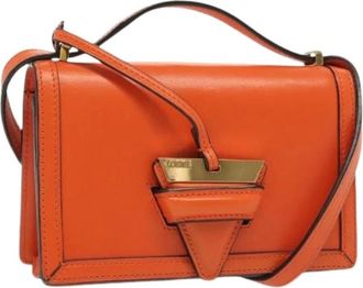 Loewe Pre-owned Cuir sacs-ports-paule - Femme - Pre-owned - Orange - Taille: ONE Size