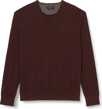 Bugatti Oberteile-Herren-Pullover V-Ausschnitt