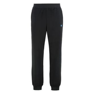 Versace Baumwoll-Trainingshose mit gerippten B&uuml;ndchen - - Trousers - Herren - Schwarzk - S