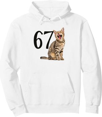 BDAZ 67 Lachende Katze Lustiges Meme Pullover Hoodie