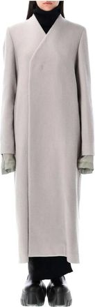 Rick Owens Femme, Manteaux, Blanc, Taille: 36 FR Manteau Enveloppant Oversize