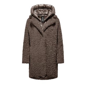Bomboogie Langer Mantel aus Kunstlammfell - - Coats - Damen - Braun - M