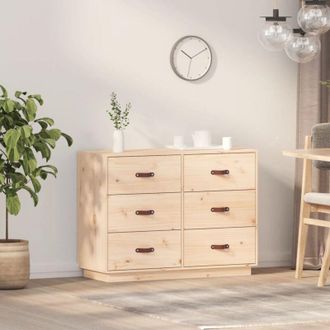 vidaXL vidaXL Sideboard 100x40x75 cm Massivholz Kiefer