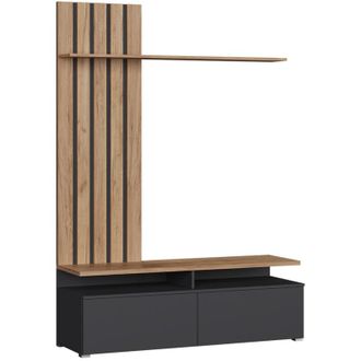 Vicco Meuble mural Harro, Ch&ecirc;ne dor&eacute;/anthracite