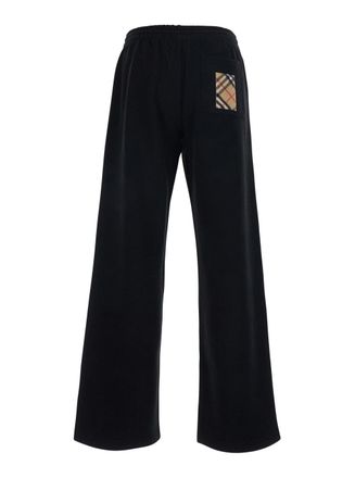 Burberry Womens Pants Jodie Black Cotton Trousers