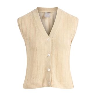 Max Mara Femme, Vestes, Blanc, Taille: 38 FR Mmlranghi Gilet