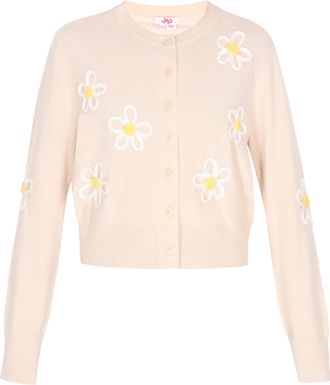 Mymo Strickjacke Frauen cremefarben