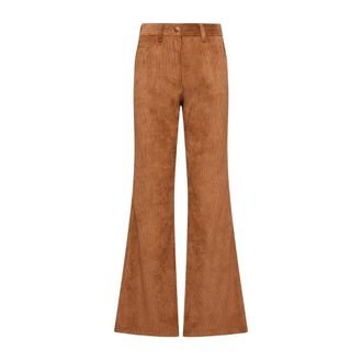 Moncler Corduroy Tailored Pants - - Trousers - Damen - Braun - S