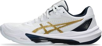 Asics Asics Damen Sky Elite FF 3 Sneaker, Wei&szlig; Reines Gold, 37.5 EU