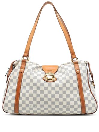 Louis Vuitton 2011 Damier Azur Stresa GM Tote Bag - Wei&szlig;