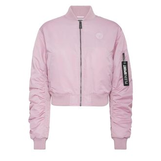 Plein Sport Cropped Bomberjacke - - Sport - Damen - Rosa - L