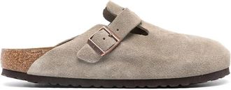 Birkenstock Boston Sfb Taupe, Suede Leather