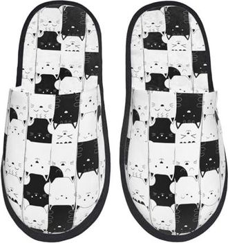 Generic Slippers Chat Mignon Dessin&eacute; Chaud Pantoufles DH&ocirc;tel Antid&eacute;rapant Hiver Chausson Pour Voyage Camping Spa M