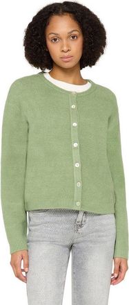 Cartoon Strickjacke Damen mit Rundhalsausschnitt (1-tlg)