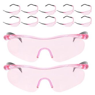 Hemobllo Gatuida Lot de 12 Lunettes de Protection pour Gar&ccedil;on et Filles Verres Transparents Anti-Rayures Monture Renforc&eacute;e L&eacute;g&egrave;re et Confortable Adapt&eacute;es aux J