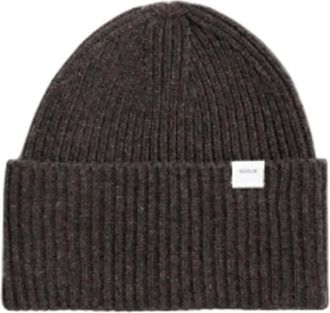 Norse Projects unisex, Accessoires, Brun, Taille: ONE Size Standard Bonnet M&eacute;rinos Laine dAgneau