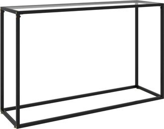 vidaXL Table console Transparent 120x35x75 cm Verre tremp&eacute;