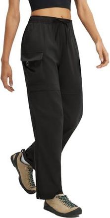 Baleaf Pantalon Randonn&eacute;e Femme, Marche Convertible Short Ext&eacute;rieur Droit Amovible et R&eacute;versible Poche Cordon Respirante &agrave; S&eacute;chage Rapide Anti Polaire UV Noi