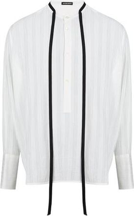 Ann Demeulemeester Chemise ample brod&eacute;e en coton