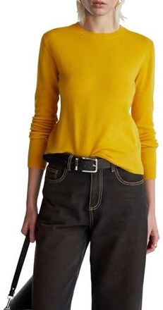 Benetton Maglia G/C M/L 1002d1k01 Sweater, Jaune, XS Femme