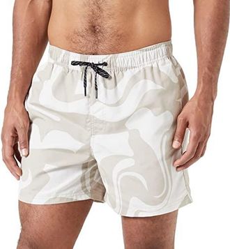 Jack & Jones JACK&JONES JPSTFIJI JJOCEANDAY Swim, Short Homme, Moonbeam/AOP:Crockery