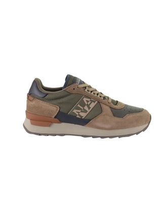 Napapijri Stab-Sneaker f&uuml;r Herren (l&auml;ssige Halbschuhe), Blau, Gr&uuml;n, Braun, Beige, Beige Grau Grau Braun, 44 EU