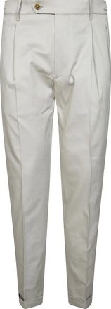 Berwick 1707 Homme, Pantalons, Blanc, Taille: XL Pantalone Relaxed Fit