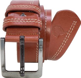 Rock Creek Herren Leder G&uuml;rtel Jeansg&uuml;rtel Herreng&uuml;rtel Lederg&uuml;rtel Echt Leder Rindsleder G&uuml;rtel Metall Dornschlie&szlig;e G-010 Hellbraun 115