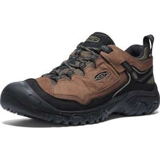 Keen Targhee 4 Herren-Wanderschuhe, niedrige H&ouml;he, langlebig, bequem, wasserdicht, Bison/Schwarz, 9.5 Wide