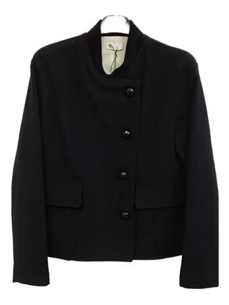 Sibel Saral veste asym&eacute;trique &agrave; boutonni&egrave;re avant - Bleu