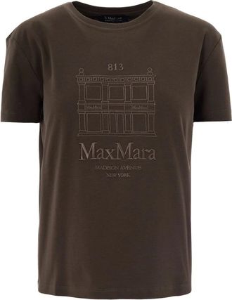 Max Mara Femme, Tops, Brun, Taille: 42 FR T-shirt en jersey