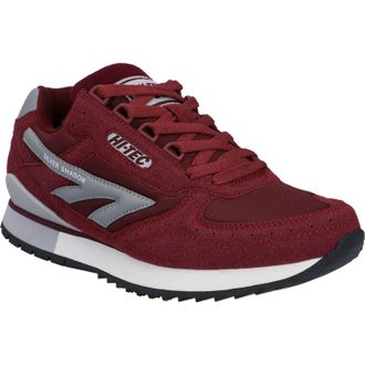Hi-Tec Silver Shadow PU Wildleder/Polyester Herren Schn&uuml;rschuhe in Kirsche