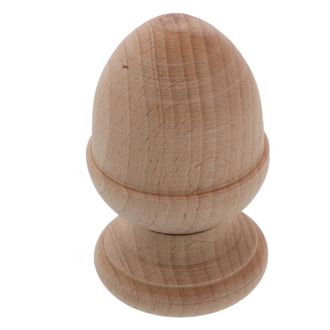 SOLUSTRE Healeved Europ&auml;ische Holzschnitzkolumnen unfertige Holzaufs&auml;tze Bett-Endst&uuml;cke zum Basteln Treppengel&auml;nder aus unlackiertem Holz Gardinenstangen-Endst