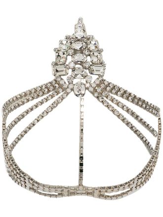 Jennifer Behr bijou pour la t&ecirc;te Aniyah &agrave; ornements en cristal - Argent