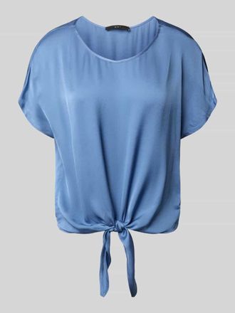 Oui Regular Fit Blusenshirt mit Knoten-Detail