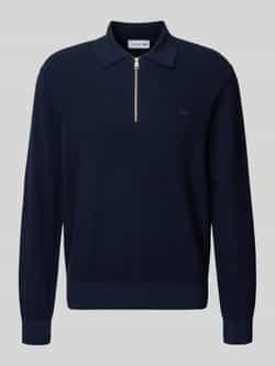 Lacoste Regular Fit Strickpullover aus Baumwoll-Woll-Mix