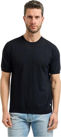 Liu Jo Homme, Pulls, Bleu, Taille: 3XL Silk and Cotton Blend T-shirt